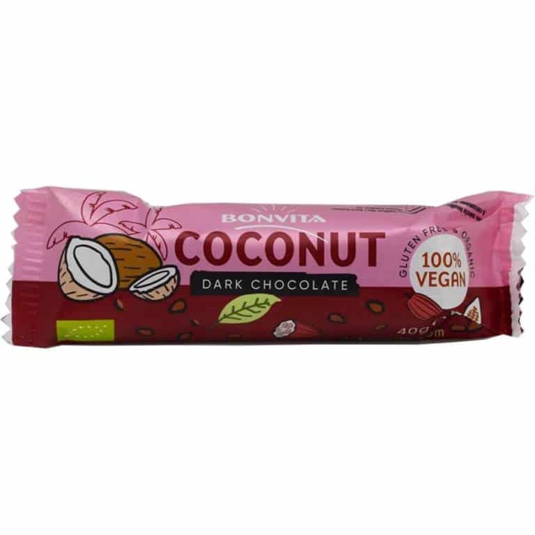 Bonvita (GF) Organic Coconut "Bounty" Chocolate Bar 40g – La Vida Vegan