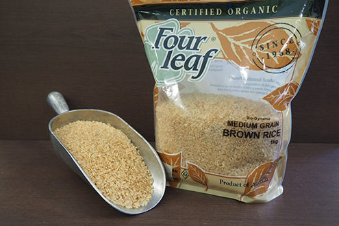 Four Leaf Milling Bio-Dynamic Medium Grain Brown Rice 1kg – La Vida Vegan