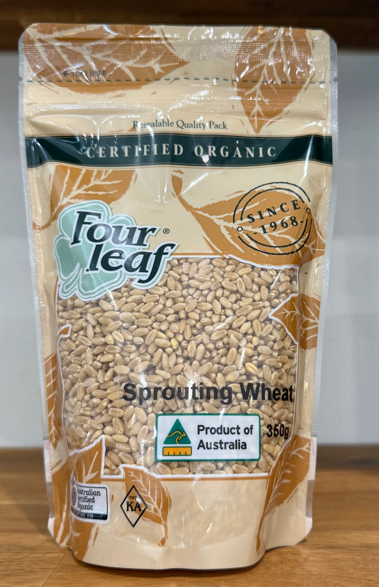 Four Leaf Milling Organic Sprouting Wheat 350g – La Vida Vegan