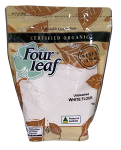 Four Leaf Milling Organic Unbleached White Flour 1kg – La Vida Vegan