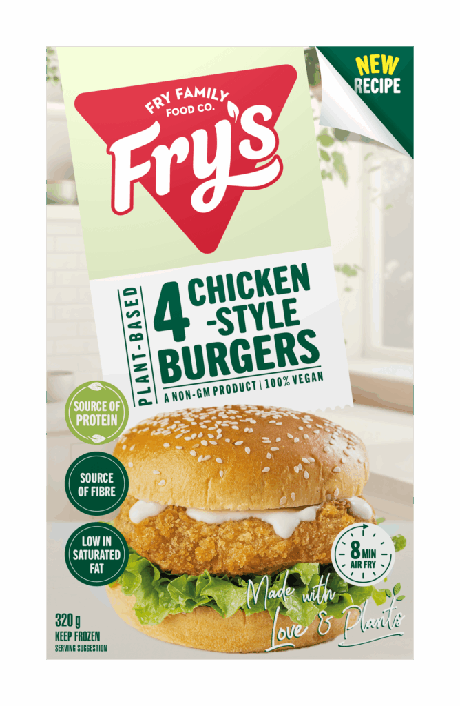 Fry’s Chicken-Style Burgers 320g (4pk) – La Vida Vegan
