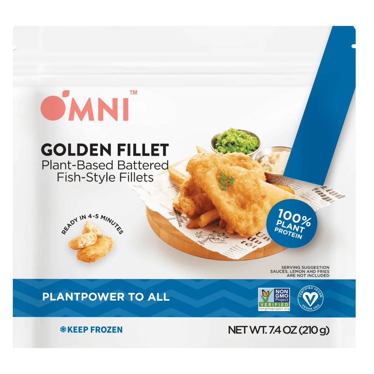 Omni Golden Plant-Based Battered Fish-style Fillets (22pk) – La Vida Vegan