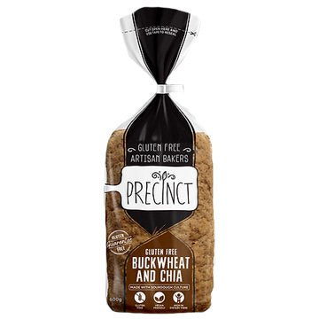Precinct (GF)Bread Sliced 600g - Buckwheat & Chia – La Vida Vegan