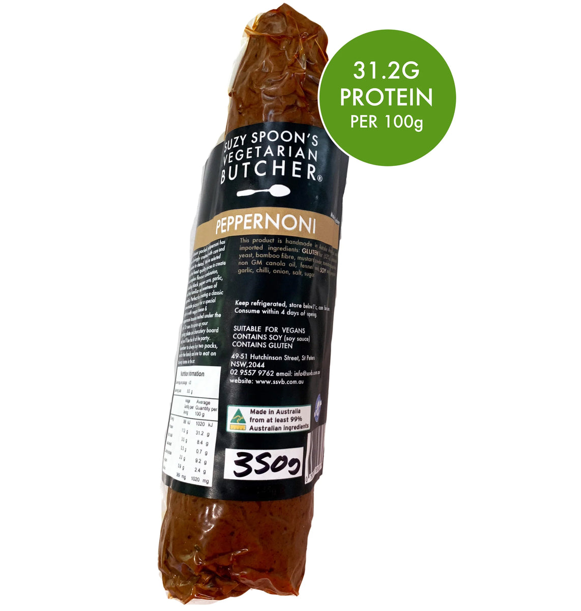Suzy Spoon’s Vegan Pepperoni Log 350g – La Vida Vegan