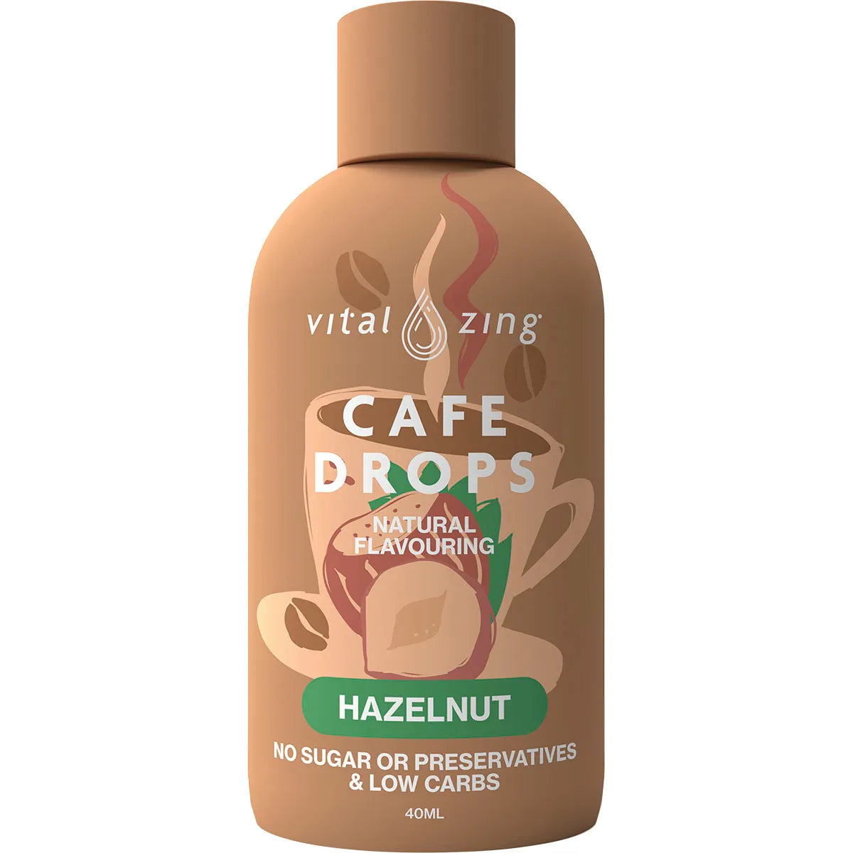 Vital Zing Café Drops 40ml - Hazelnut – La Vida Vegan