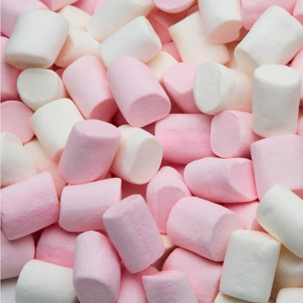 Pink & White MINI Marshmallows 1kg – La Vida Vegan