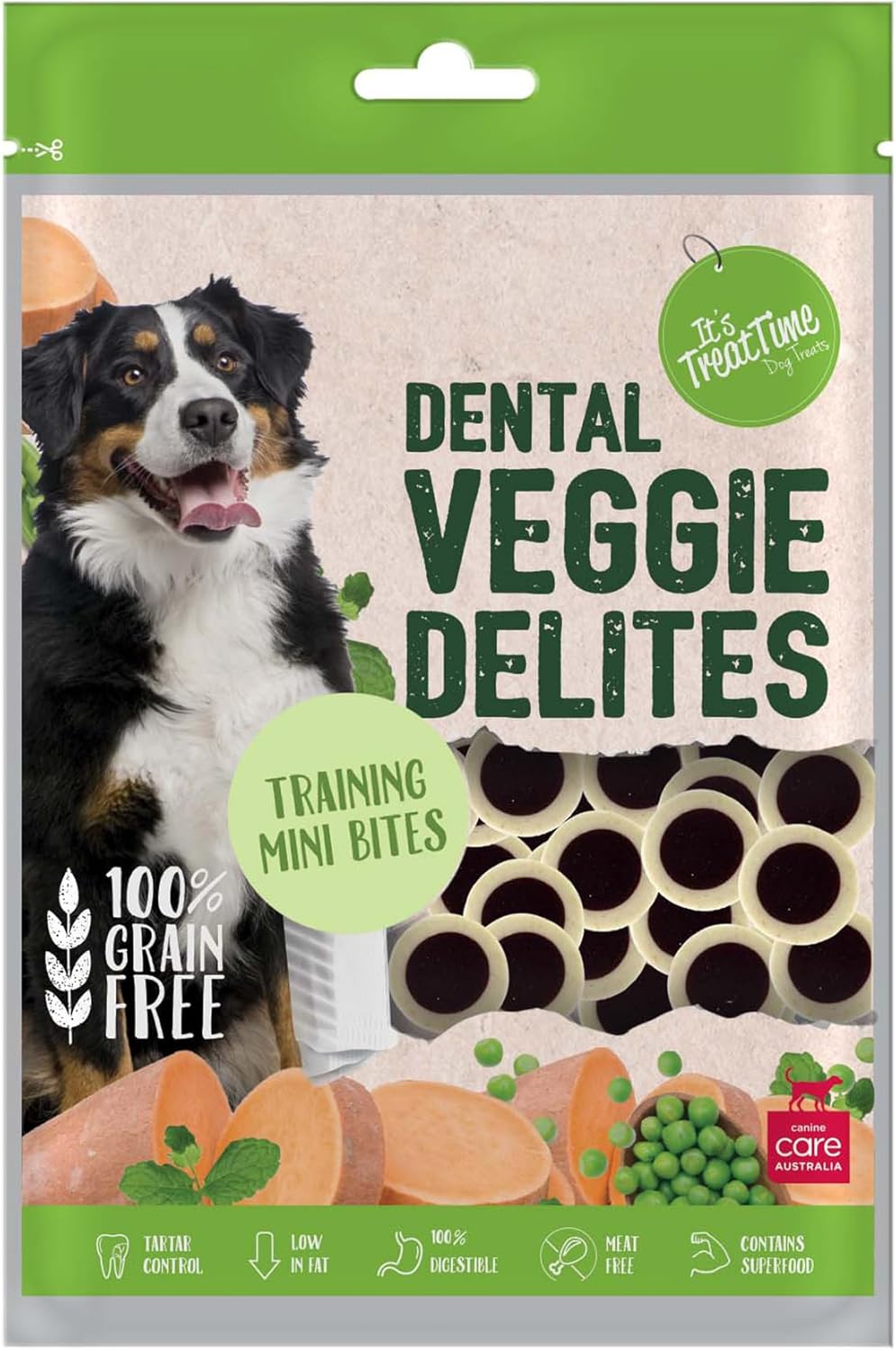 It's Treat Time Veggie Delites Training Mini Bites 100g – La Vida Vegan