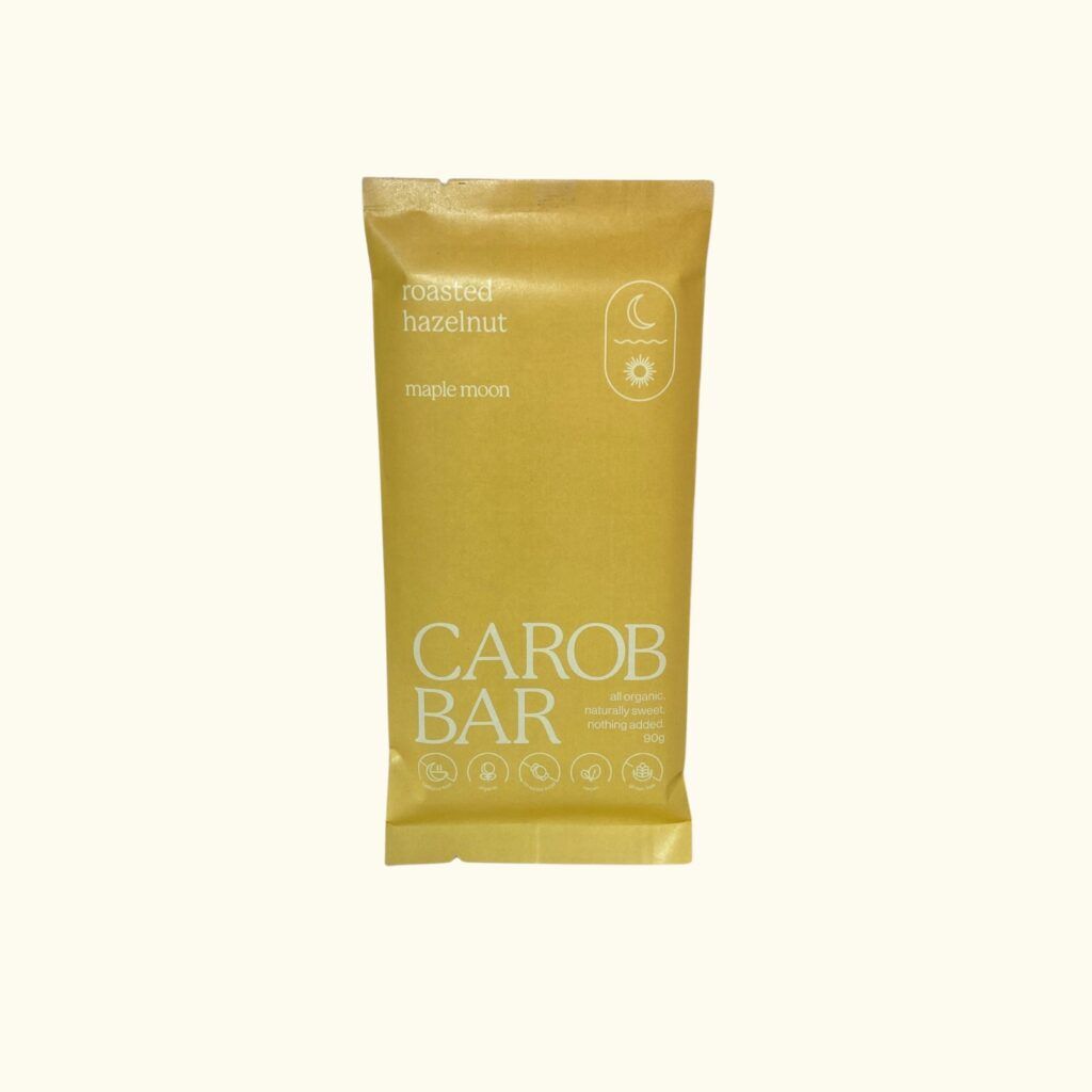 Maple Moon Organic Roasted Hazelnut Carob Bar (90g) – La Vida Vegan