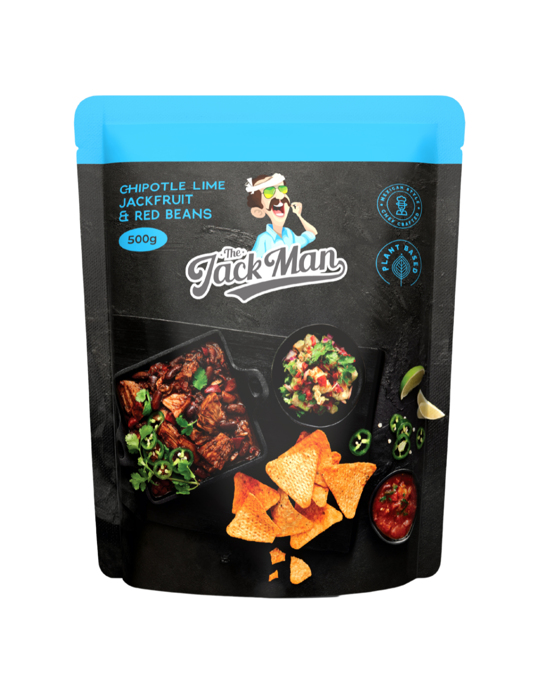 The Jack Man Chipotle Lime Jackfruit and Red beans 500g – La Vida Vegan