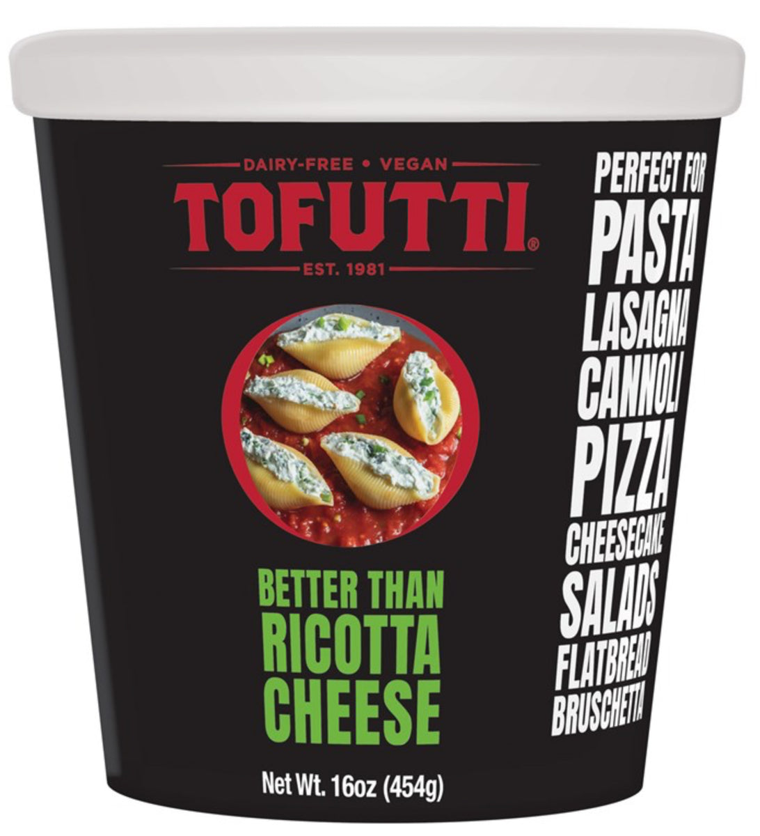 Tofutti Better Than Ricotta (GF) 454g – La Vida Vegan