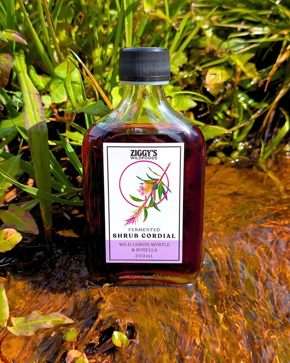 Ziggy's Wildfoods Shrub Cordial Wild Lemon Myrtle & Rosella 200ml – La ...