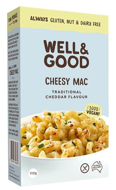 Well & Good Cheesy Mac Traditional Cheddar Flavour (G/F) 110g – La Vida ...