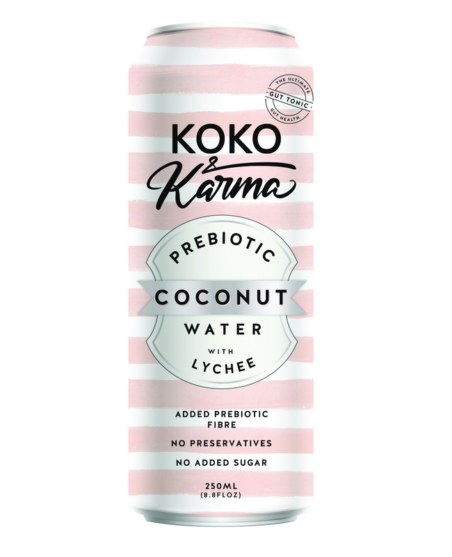 Koko & Karma Prebiotic Coconut Water with Lychee 250ml – La Vida Vegan