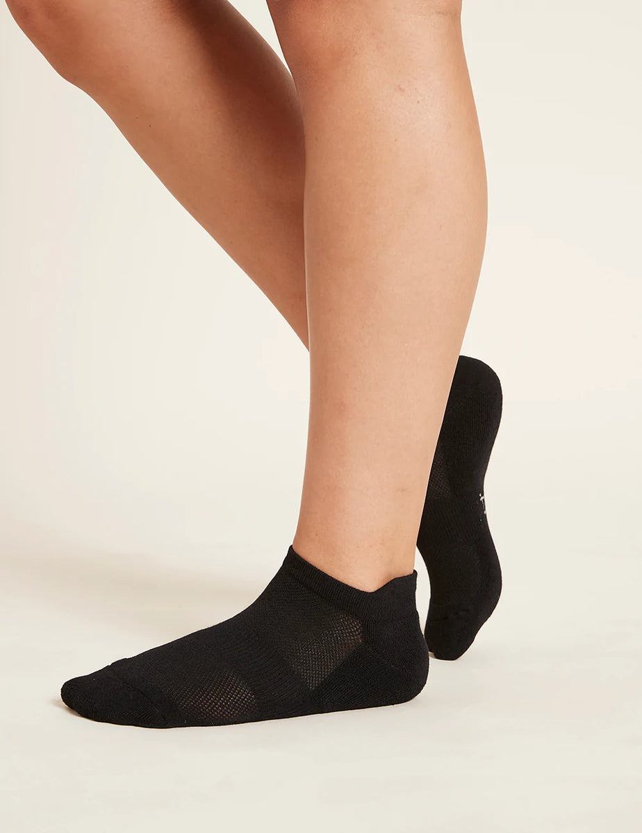 Boody Women's Cushioned Ankle Socks 3-9 Black – La Vida Vegan