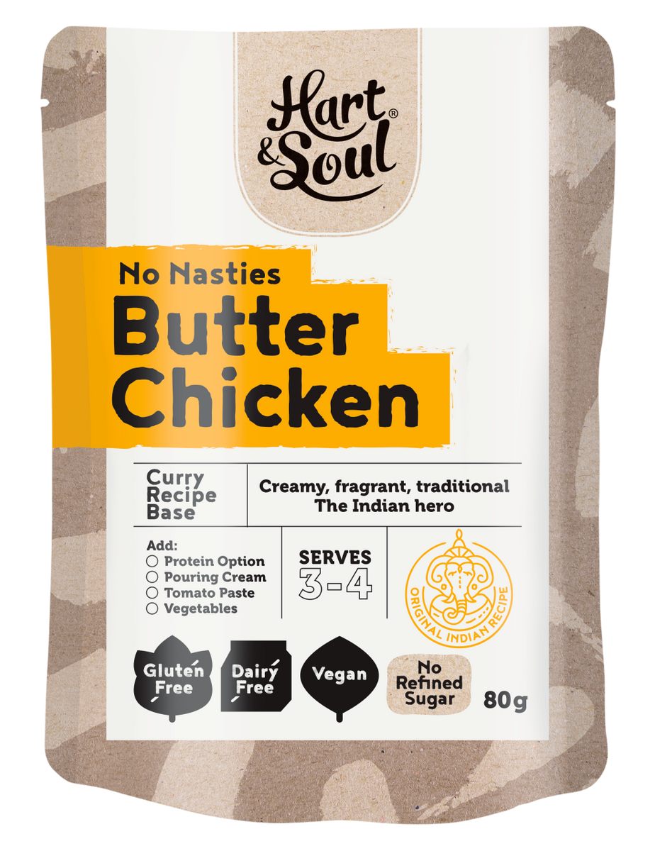 Hart & Soul No Nasties Butter Chicken Recipe Base 80g – La Vida Vegan