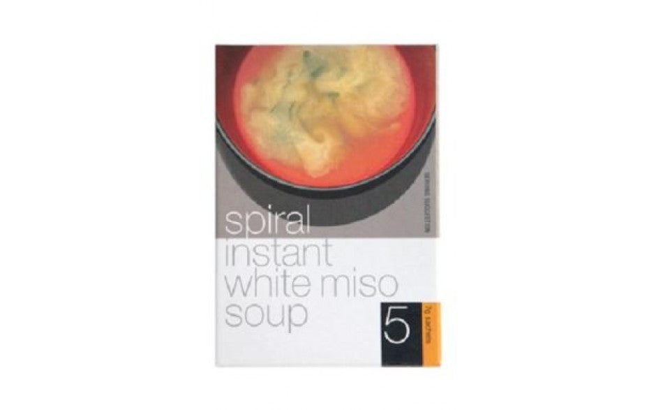 Spiral Foods Instant White Miso Soup (5pk) – La Vida Vegan