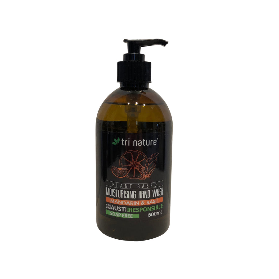 Tri Nature Moisturising Hand Wash Mandarin & Basil 500ml – La Vida Vegan